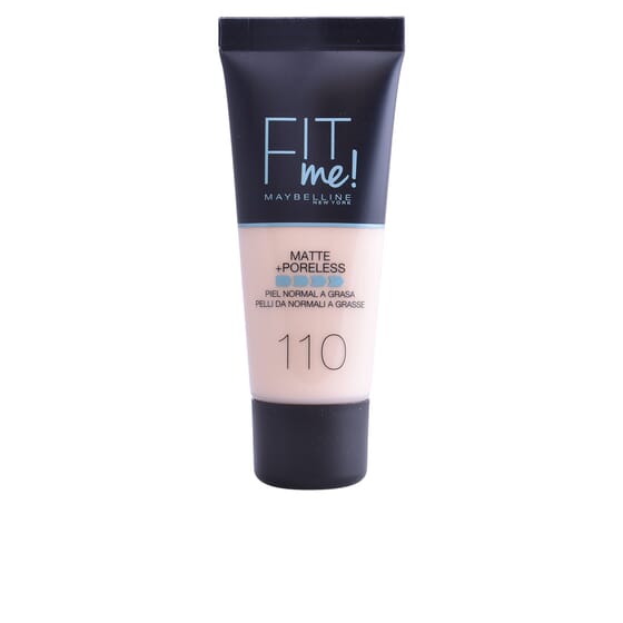 FIT ME MATTE+PORELESS FOUNDATION #110-PORCELAINE 30 ml - Maybelline ...