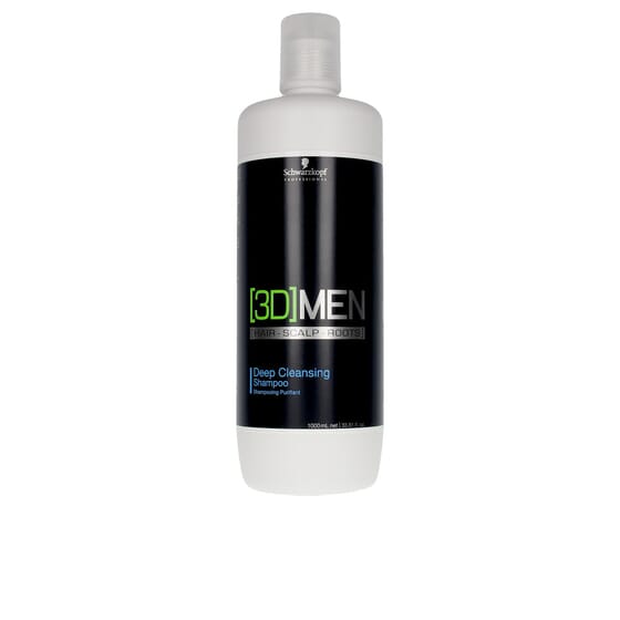3D Men Deep Cleansing Shampoo 1000 ml - Schwarzkopf