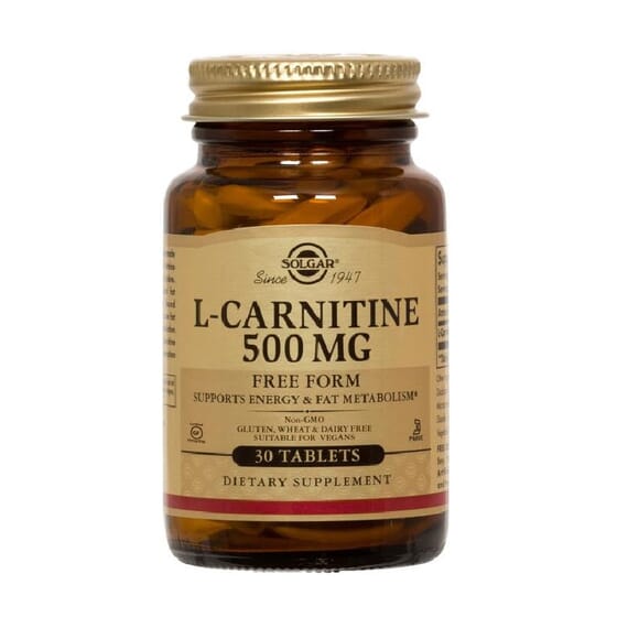 L-Carnitine 500 mg 30 Tabs - Solgar