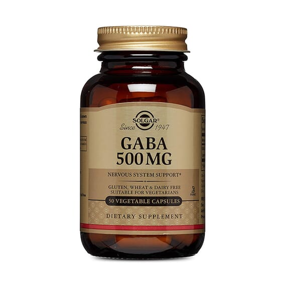 Gaba 500mg 50 Vcaps - Solgar