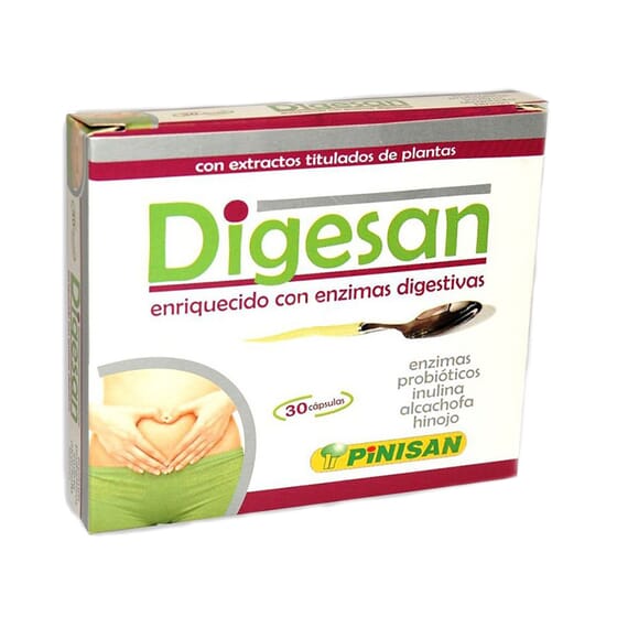 Digesan 30 VCaps - Pinisan - Enzimas digestivas