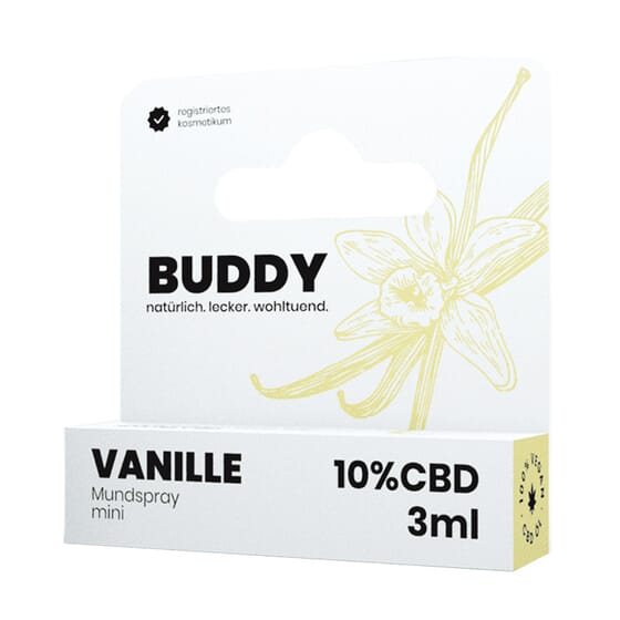 Buddy Spray Buccal Vanille 10% CBD 3 ml - Buddy CDB