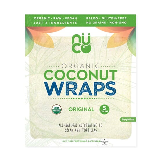 Wraps Ecológicos Coco Original 5 Uds - Nuco