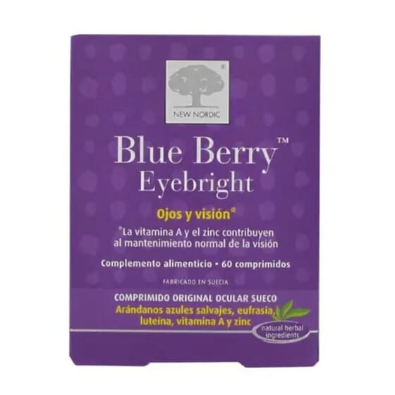 Blue Berry Eyebright Ojos Y Vision 60 Tabs - New Nordic