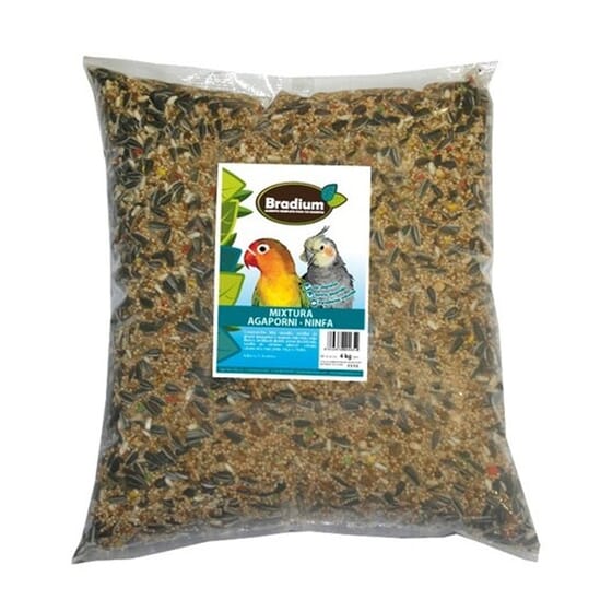 Alimento Para Agapornis Y Ninfas 4 Kg - Bradium