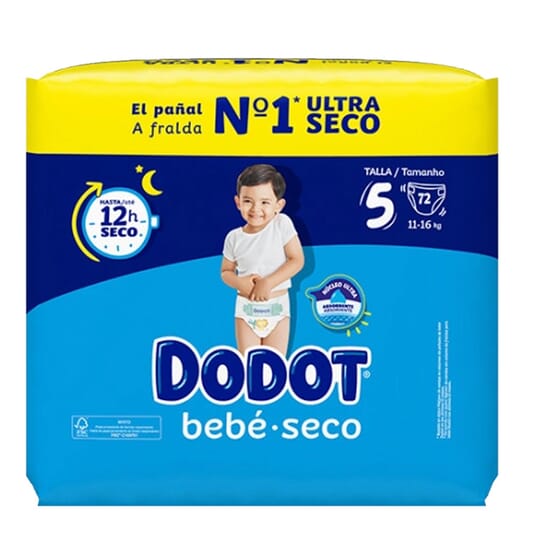 Dodot Bebé Seco T-5 72 Uds - Dodot