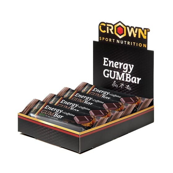 Energy Gum Bar Caffeine 12 Uds 30g - Crown Sport Nutrition