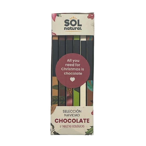 Pack Selección Navidad Chocolate 6 Tabletas Ecológicas - Sol Natural