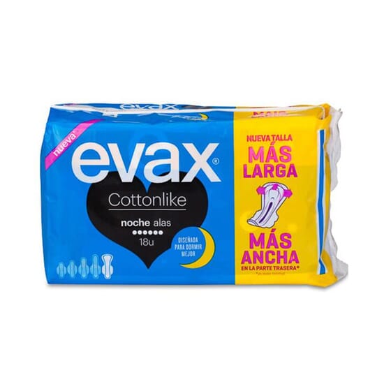 Evax Cottonlike Alas Noche 18 Uds - Evax