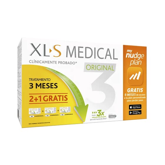 X-ls Medical Original Nudge Pack 3 Meses 180 Tabs - XL-S Medical