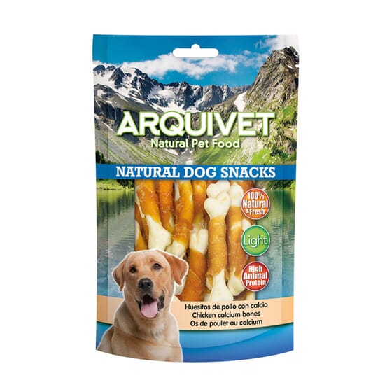 Snacks Para Perro Huesitos De Pollo Con Calcio 100g - Arquivet