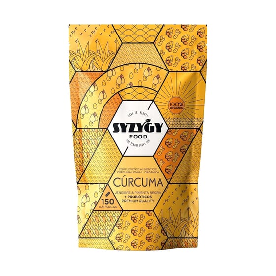 Cúrcuma Jengibre Y Pimienta Negra Con Probióticos 150 Caps Syzygy