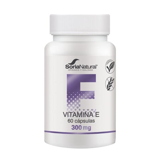 Vitamina E 300 mg 60 Caps - Soria Natural