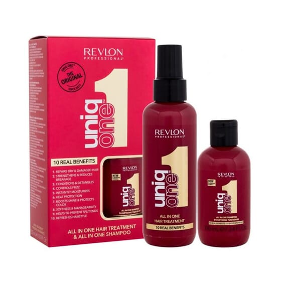 Pack Uniq One Champú 100 ml + Tratamiento Uniq One 150 ml - Revlon