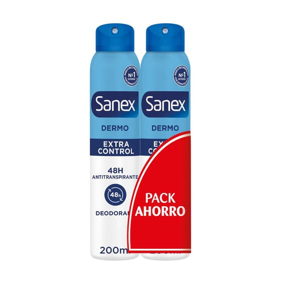 Dermo Extra Control 48H Déodorant Duplo 2 Unités 200 ml - Sanex