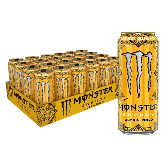 Monster Ultra Golden Pineapple Zero Zucker 24 St 500 ml - Monster Energy