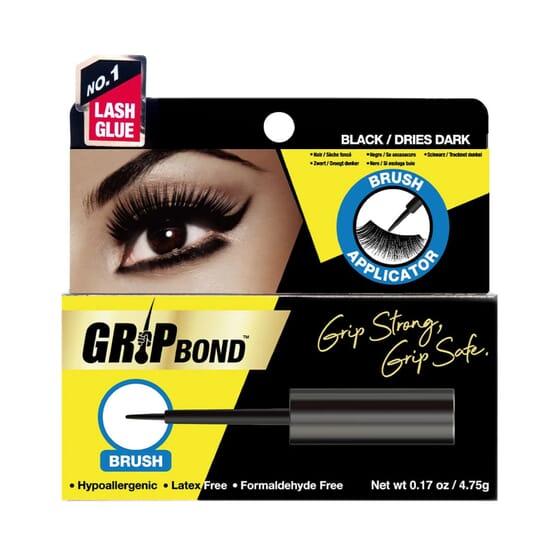 Grip Bond Eyelash Adhesive 5G Brush #Black 75g - Ebin New York
