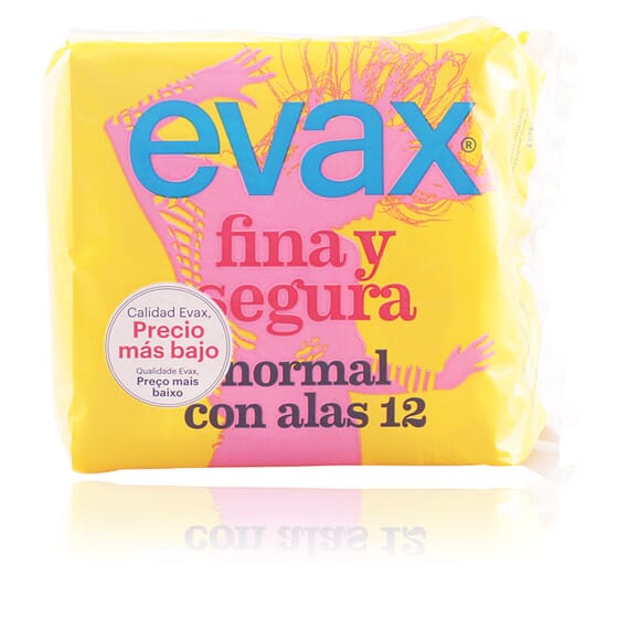 Evax Fina E Segura Normal Com Abas 12 Unds - Evax