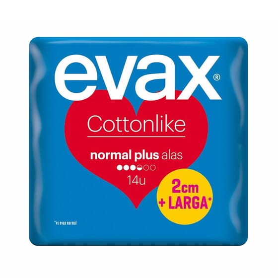 Evax Cottonlike Normal Plus Alas 14 Uds - Evax