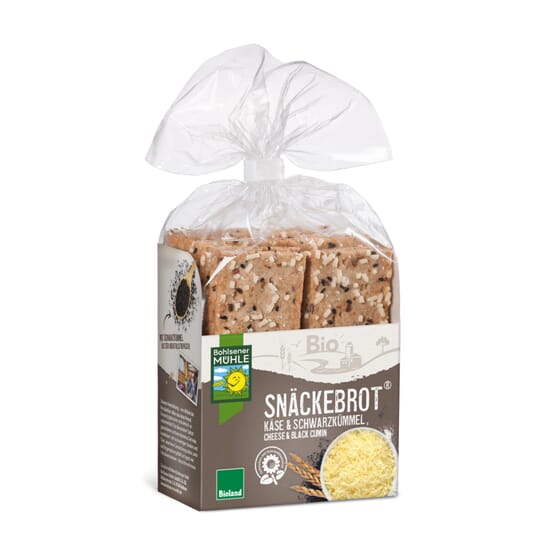 Bohlsener Mühle Snackbrot Queso y Alcaravea 200g