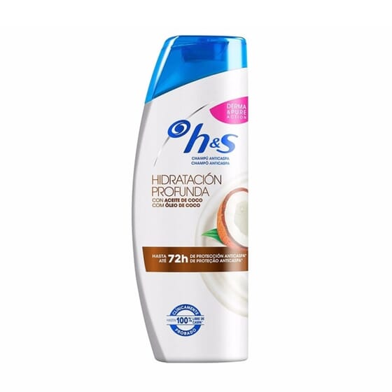 H&S Champú Anticaspa Hidratación Profunda Aceite de Coco 300 ml - Head ...