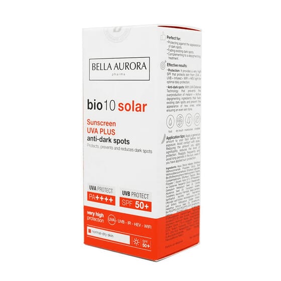Bio 10 Solar Uva Plus Piel Seca SPF50 50 ml - Bella Aurora